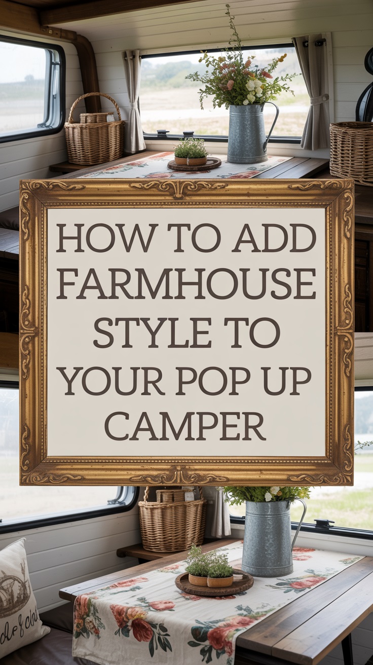 How to Add Farmhouse Style to Your Pop Up Camper: A Waco, Texas Remodel ...