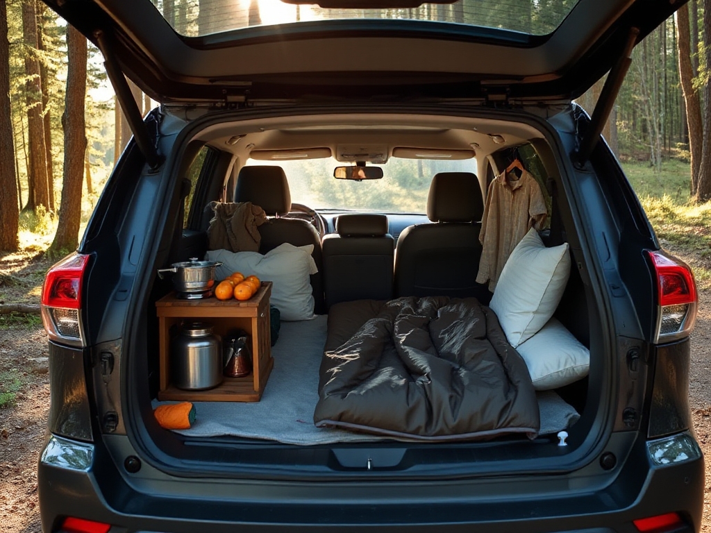 RAV4 Camping: How to Fit a Kitchen, Closet & Bed in One Backseat