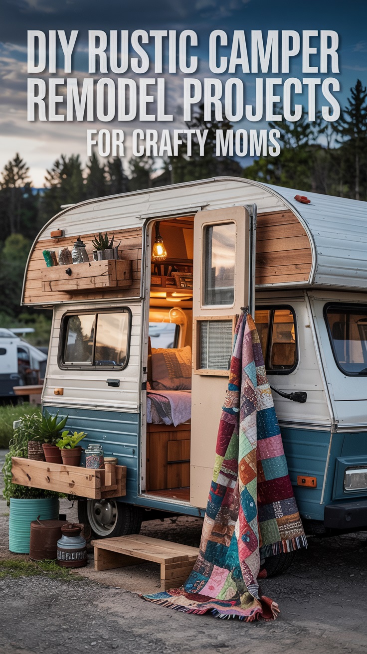 DIY Rustic Camper Remodel Projects for Crafty Moms
